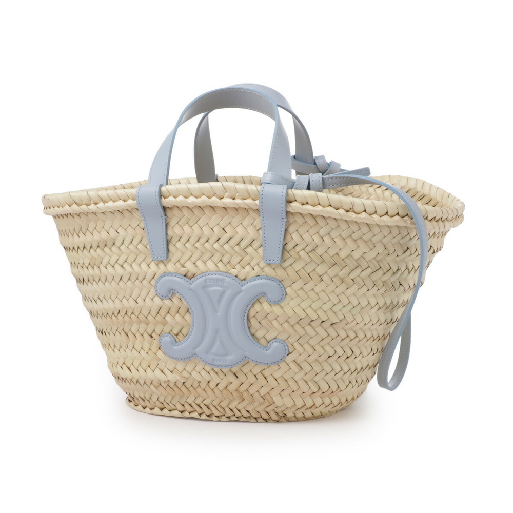 Celine Basket Bag Leather Blue - Gem
